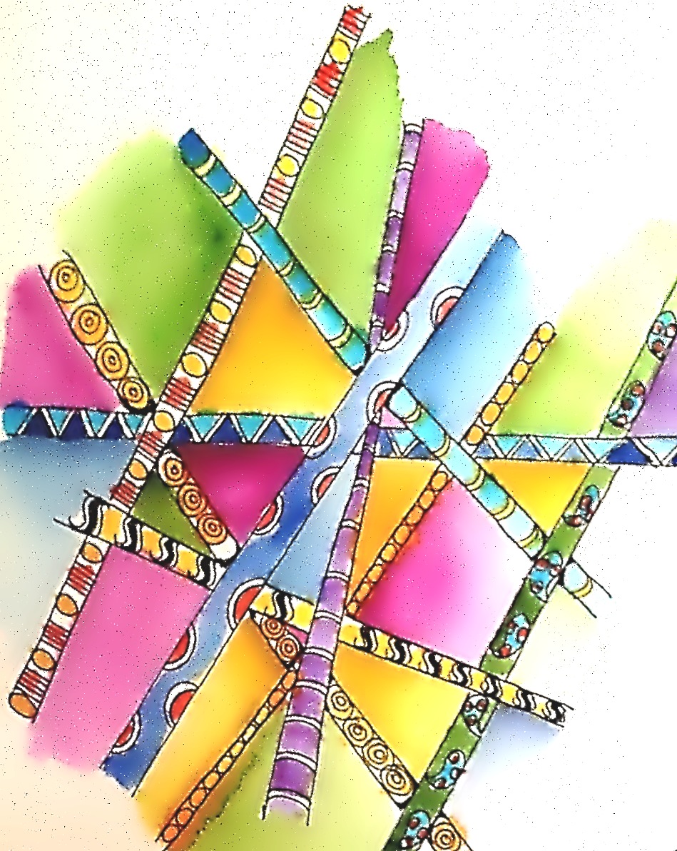 sasifricious: Colorful doodle-pick up sticks