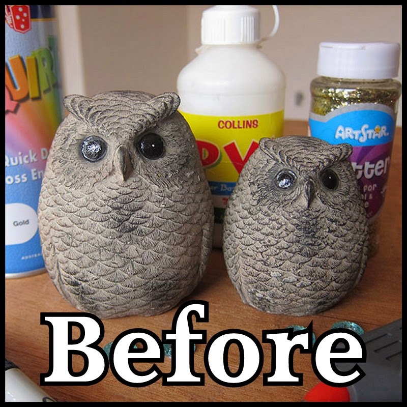 Dollar Store Crafter: Ugly Owls Makeover
