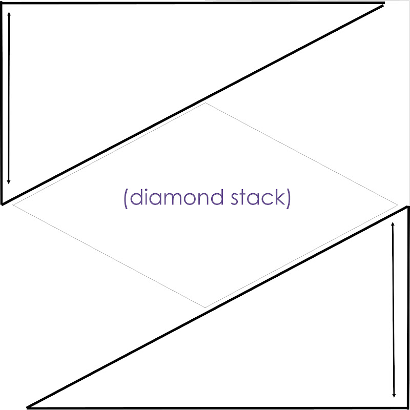 Six White Horses: Diamond Stack Block - Tutorial