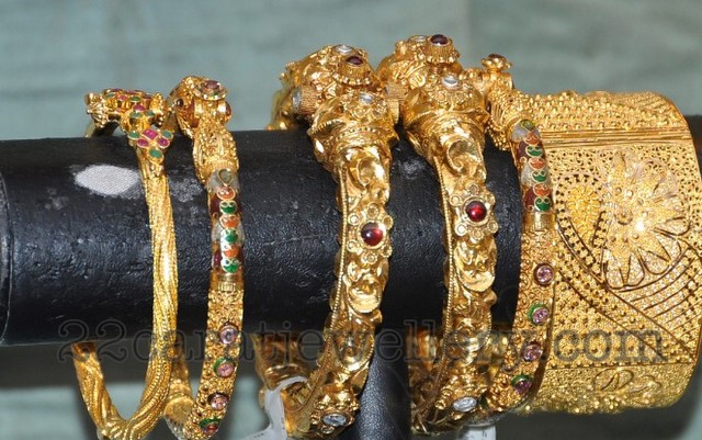 Broad Bangles Collection - Jewellery Designs