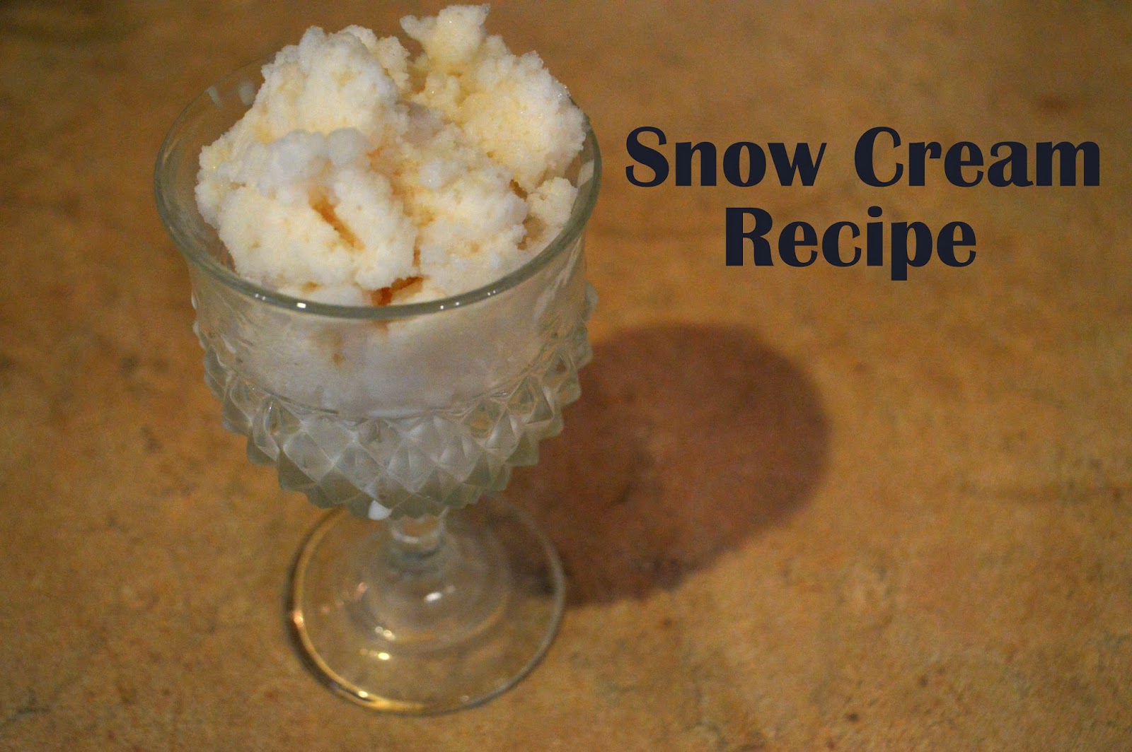 The Wright Family Farm: Snow Cream Recipe!!!