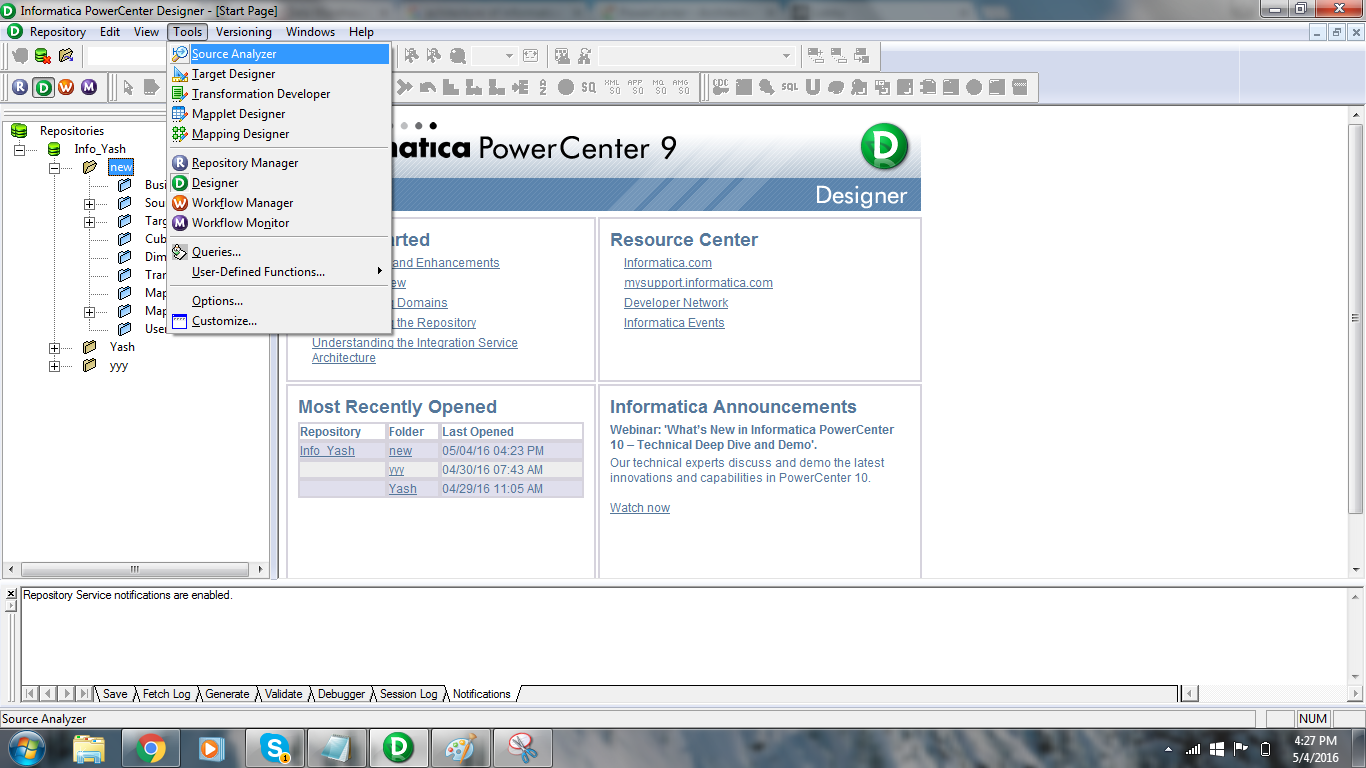 Create Basic Mapping And Workflow In Informatica Using Table Informaticapoints