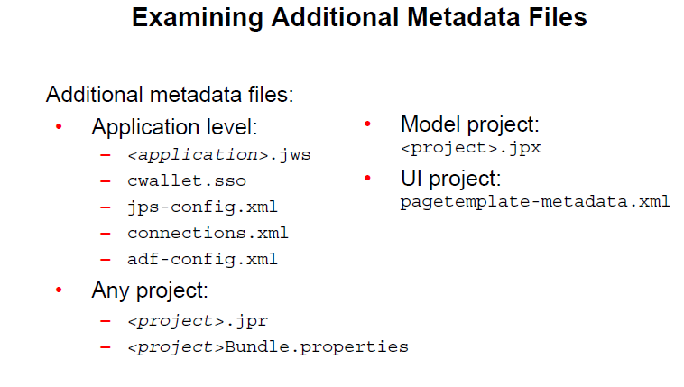 Jdeveloper and ADF: ADF Faces and Web Configuration Files - Explanation
