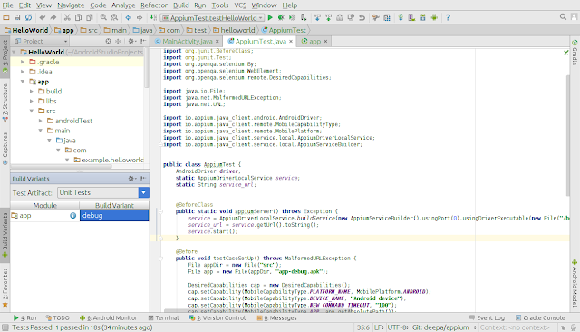 Appium : Your First TestCase