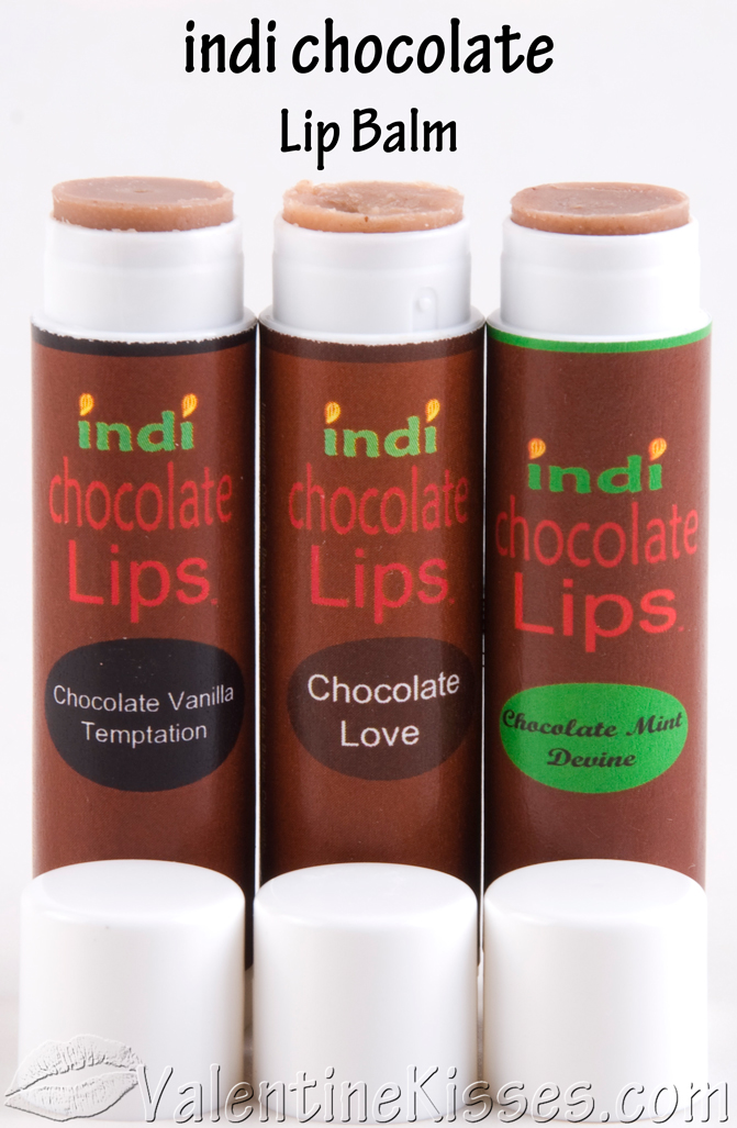Valentine Kisses: indi chocolate Lip Balm - Chocolate Love, Chocolate ...