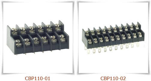 CBP110 Dual Level PCB Barrier Terminal Blocks, 8.25mm pitch, 15A 300VAC ...