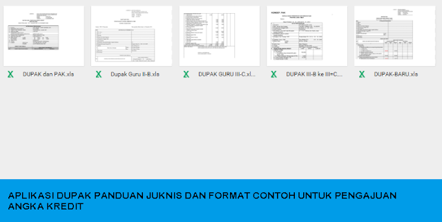 APLIKASI DUPAK PANDUAN JUKNIS DAN FORMAT CONTOH UNTUK PENGAJUAN ANGKA ...