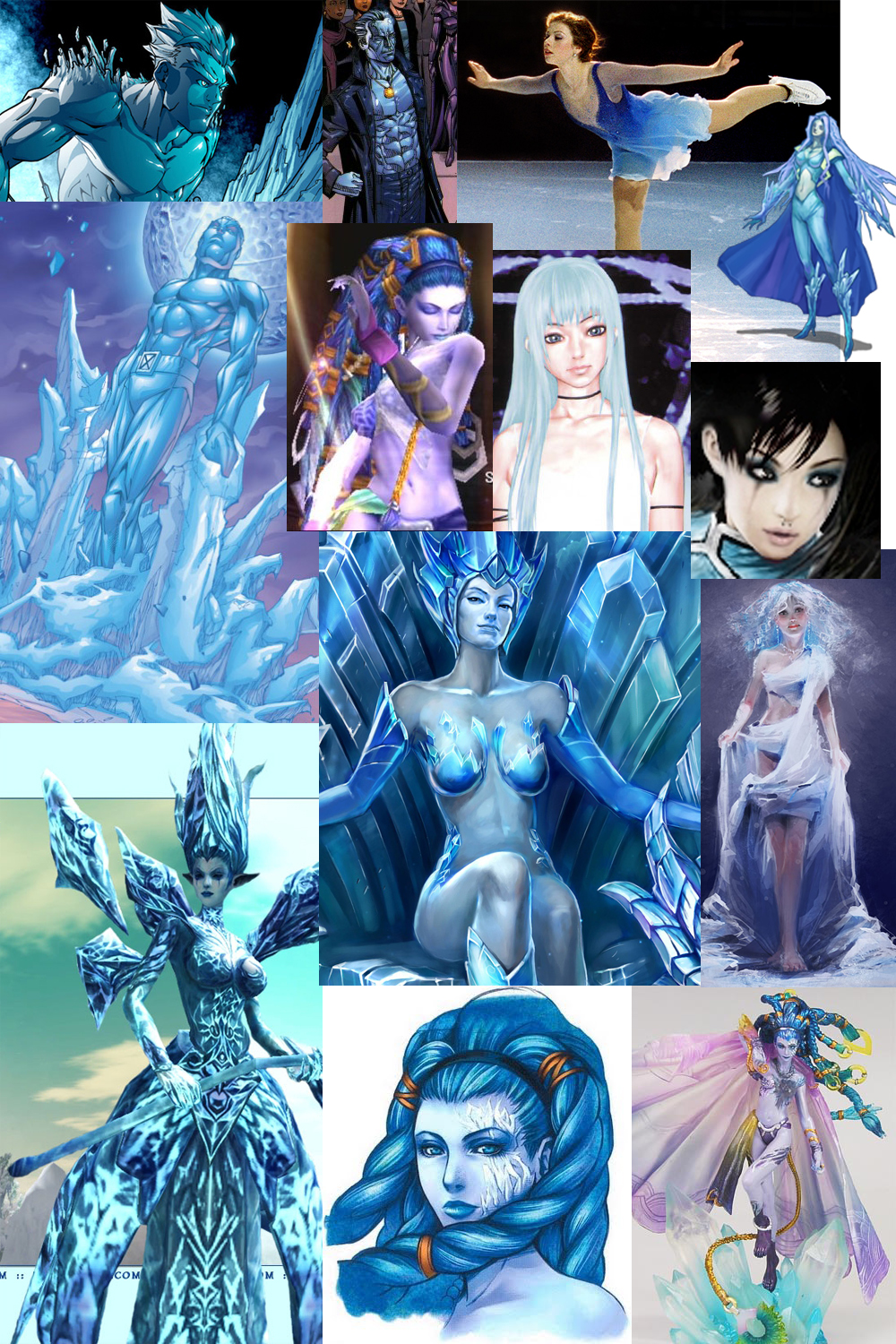 COMICON CHALLENGE- ICE WOMAN: Ice woman pegs