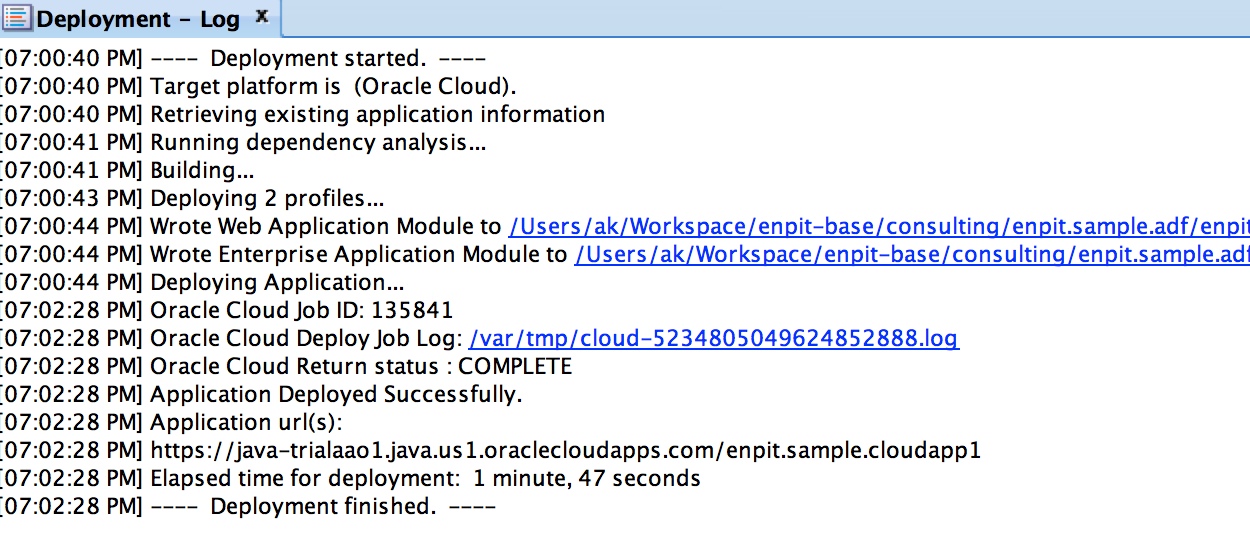 Practical Experience On Oracle Products Deploying Adf Applications Into The Oracle Cloud Using