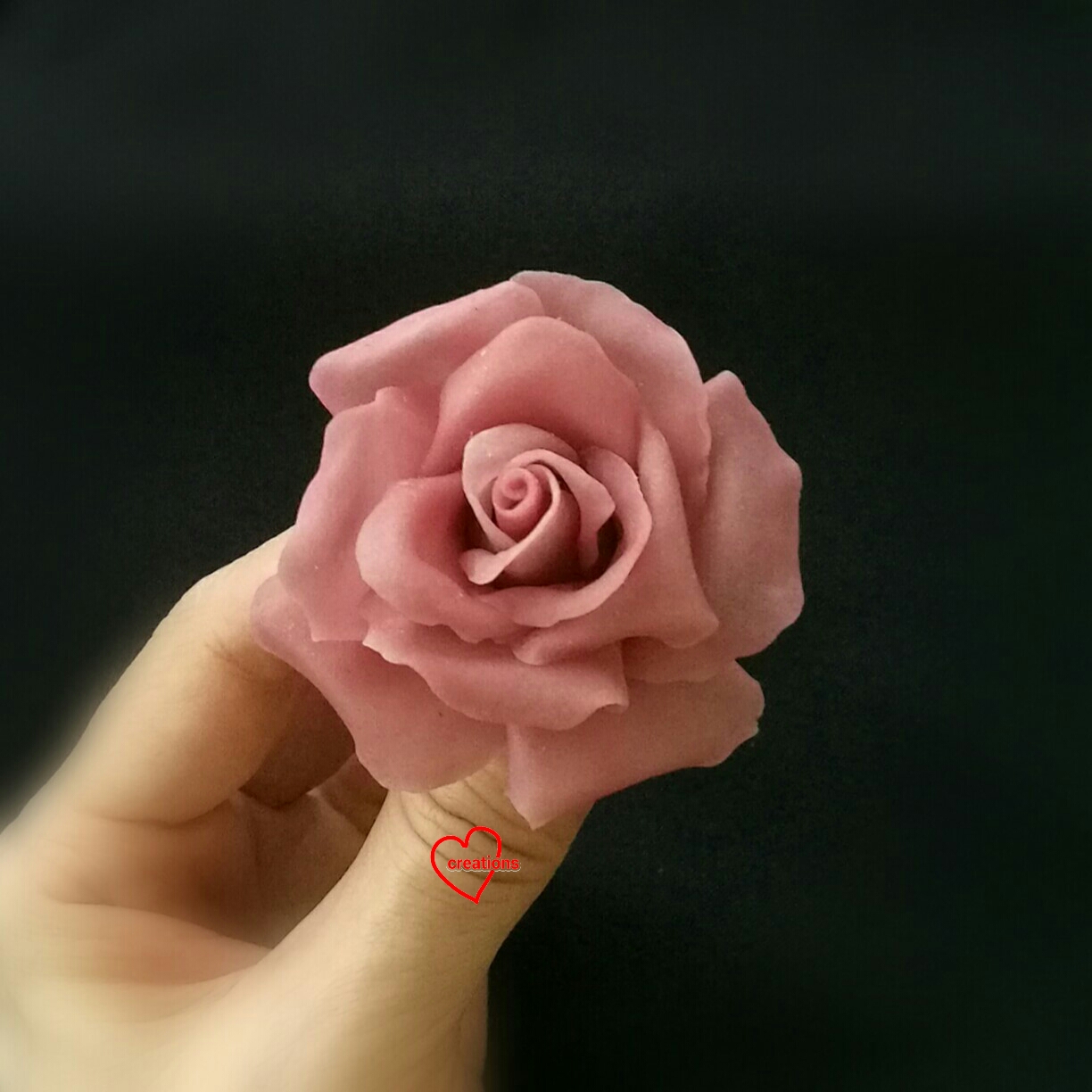 Loving Creations for You: Naturally Coloured Bean Paste Roses