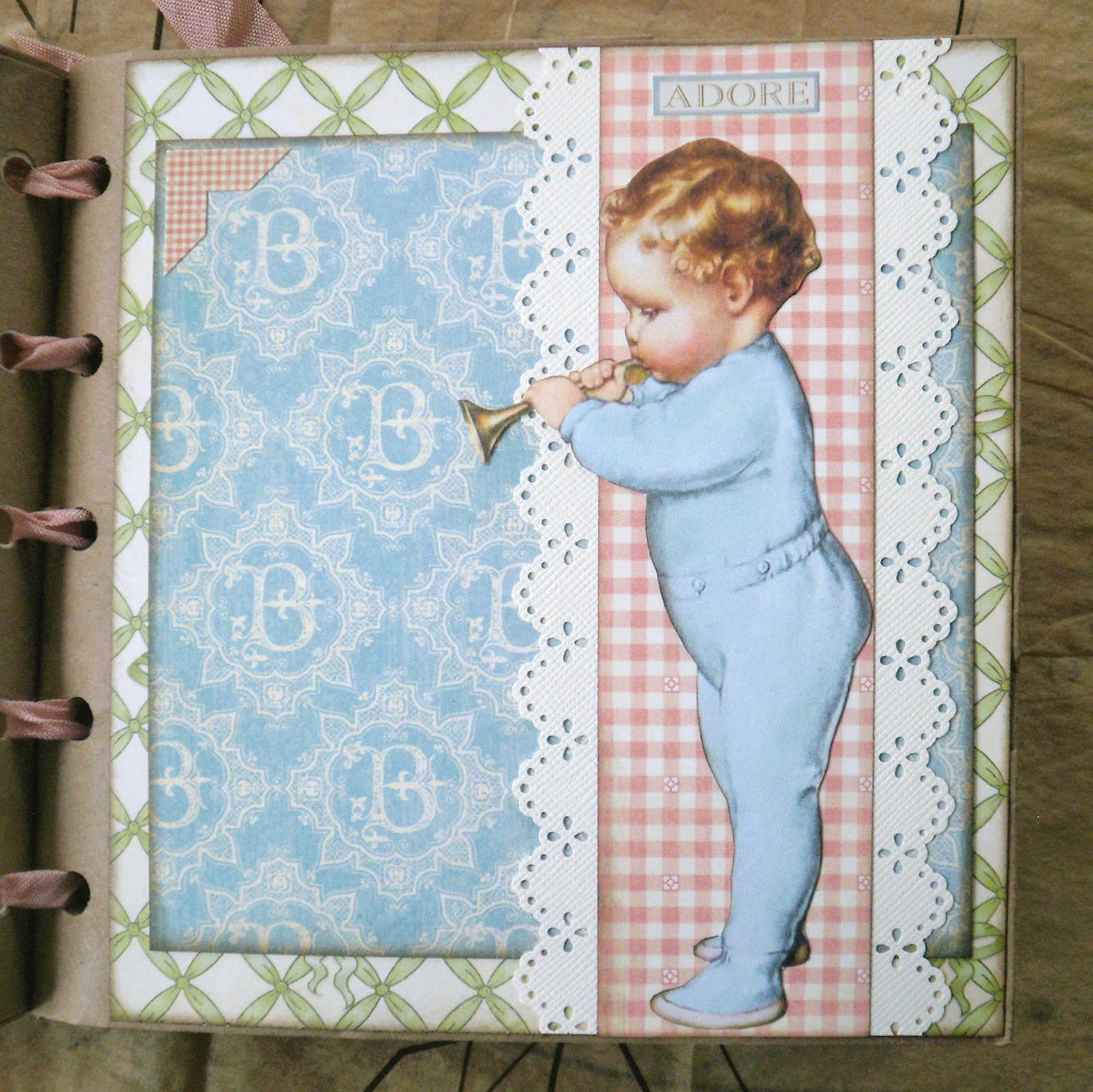 Two Crazy Crafters: Vintage Themed Baby Album