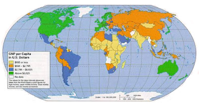 Expedition Earth: GNP per capita in U.S. dollars
