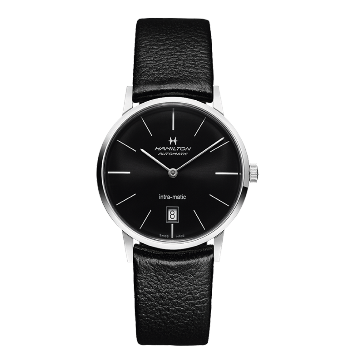 Watch Photo Collection Hobby: Hamilton Intra-matic Auto black dial strap