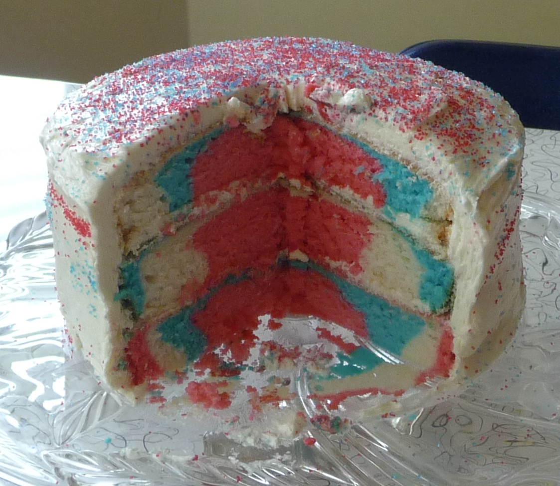handmadewhimzy blog: Memorial Day Patriotic Cake