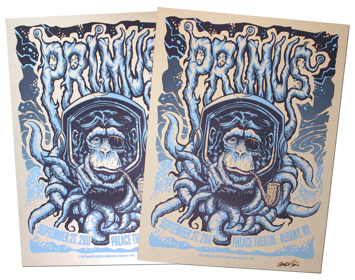 INSIDE THE ROCK POSTER FRAME BLOG: Tonight's Primus poster from Albany ...