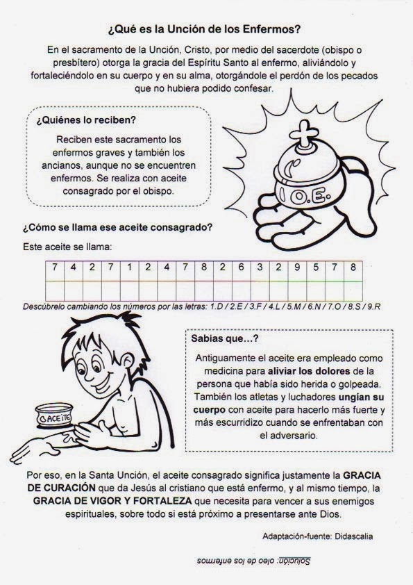 La Catequesis: Recursos Catequesis Sacramento Unción de Enfermos