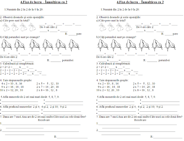 EDUCATIA CONTEAZA : INMULTIREA NUMERELOR NATURALE