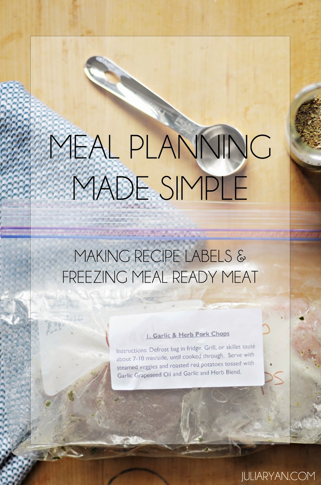 Meal Planning Made Simple: Making Recipe Labels & Freezing Meal Ready ...