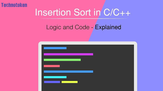 Insertion Sort in C & C++ (Algorithm,concept,pseudocode and complexity ...
