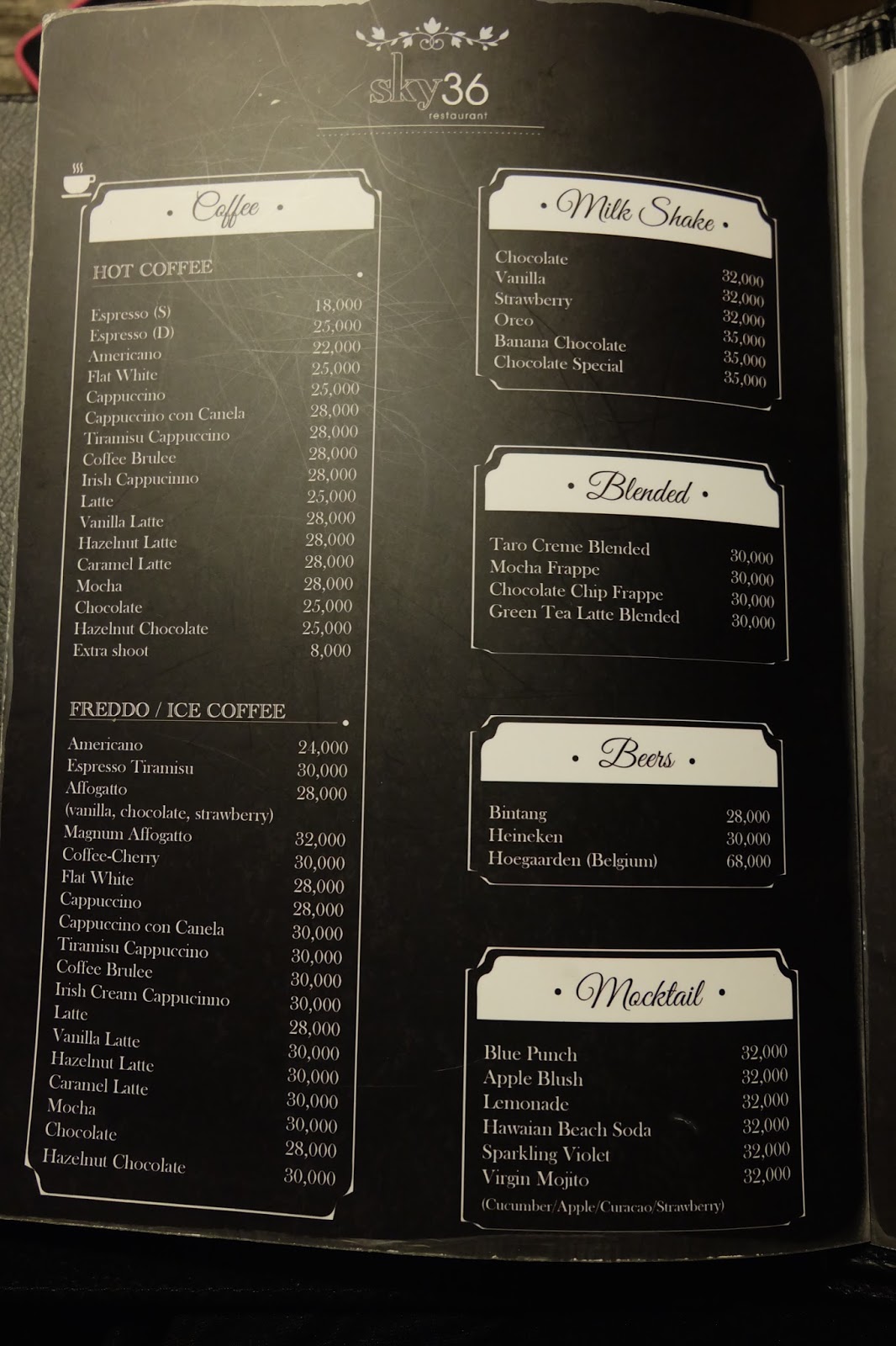 Sky36 Restaurant - et l'amour