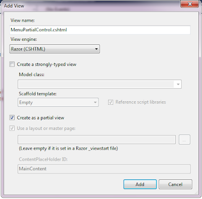Aspiring Architect: MVC Razor - Using Sections & Partial Views