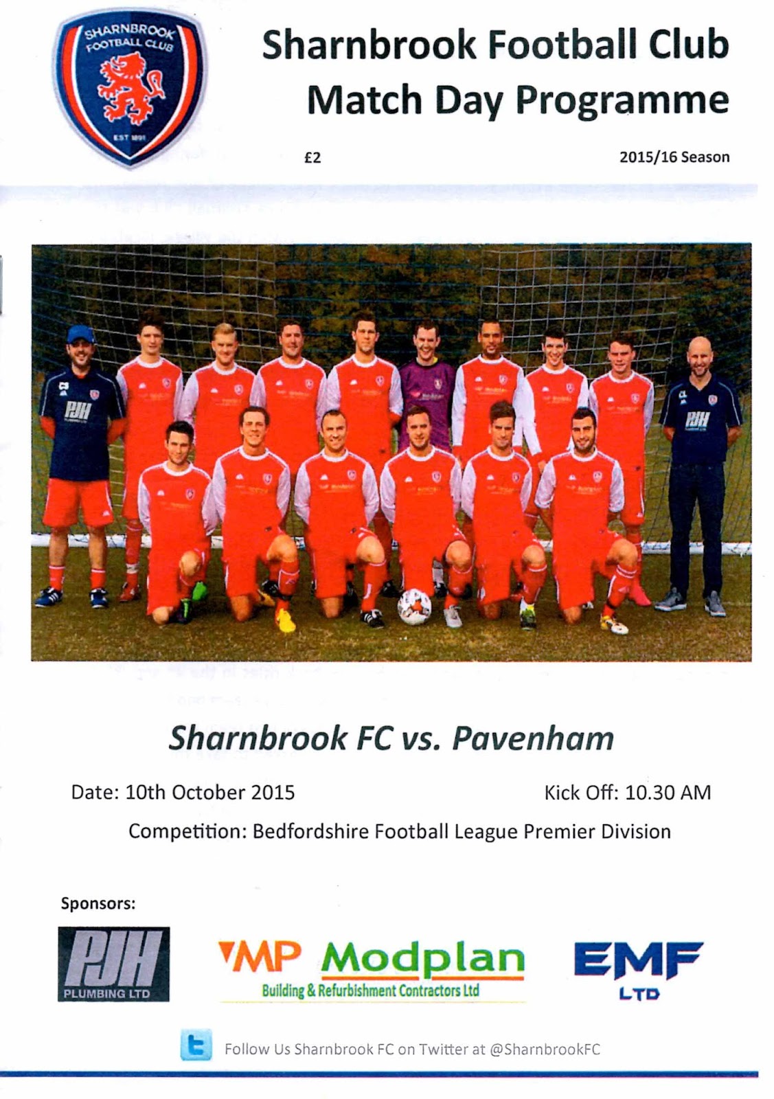 Sharnbrook v Pavenham