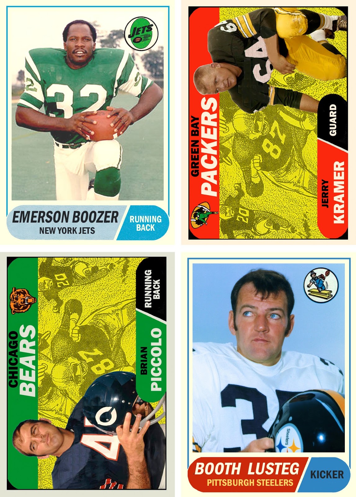 Bob Lemke's Blog: Checklist 1960-77 custom football cards