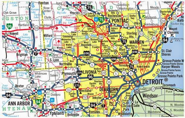 City Of Detroit Downtown Map - Free Printable Maps
