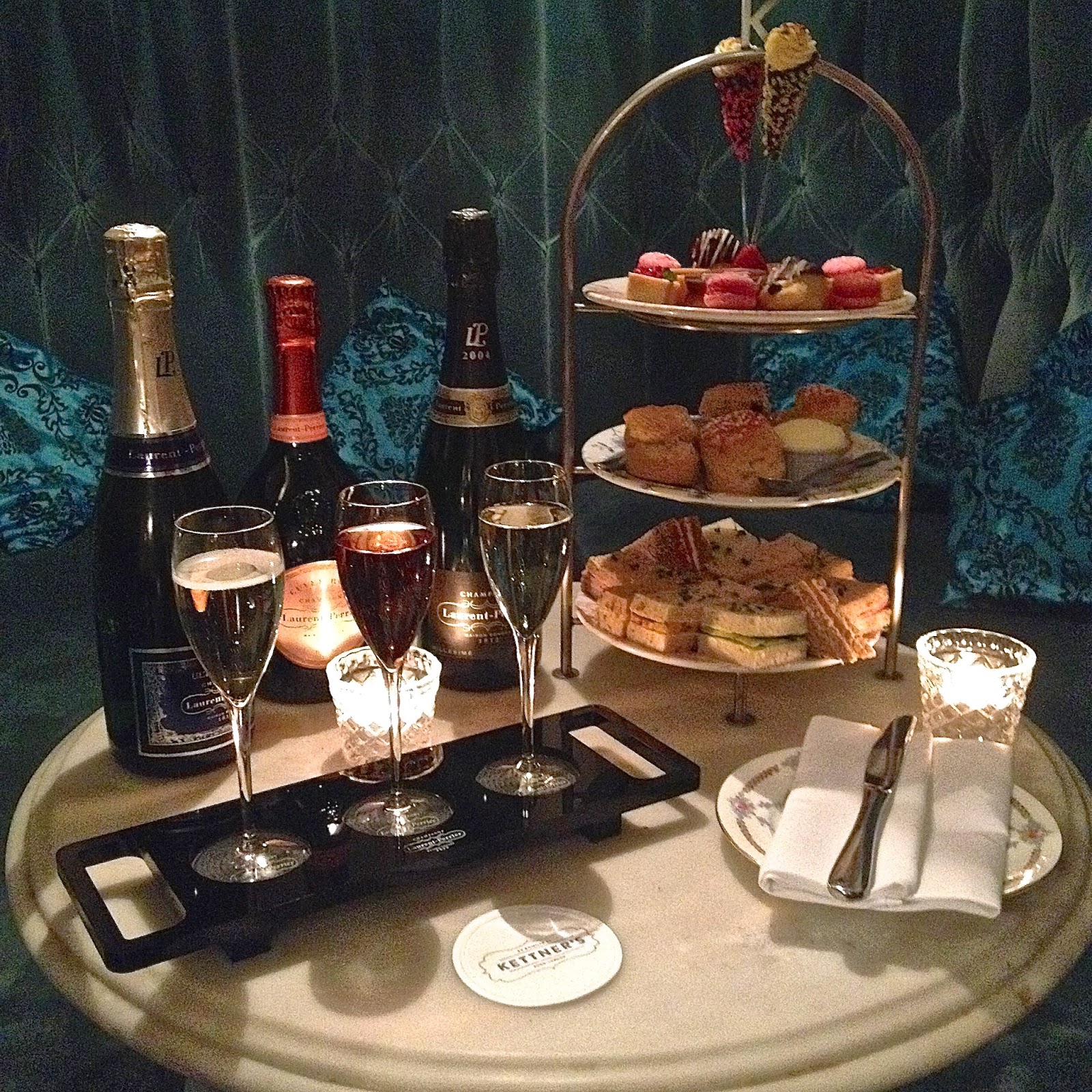 The London Foodie: Laurent Perrier Champagne Afternoon Tea at Kettners