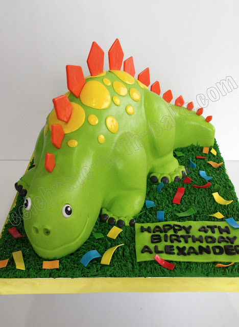 Celebrate with Cake!: Cute Stegosaurus Cake