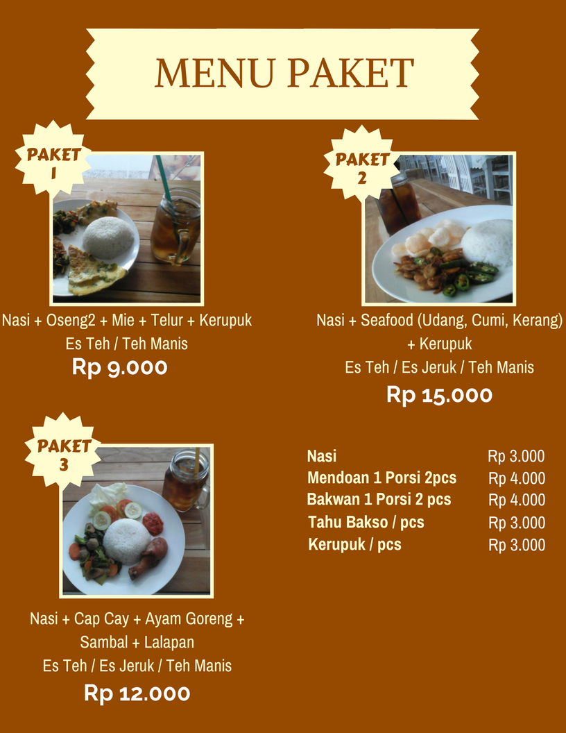 Daftar Menu Restoran Laut Jawa | Restoran Laut Jawa