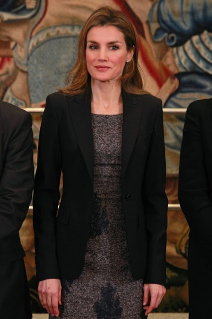 Princess Letizia Attends Audiences in Madrid
