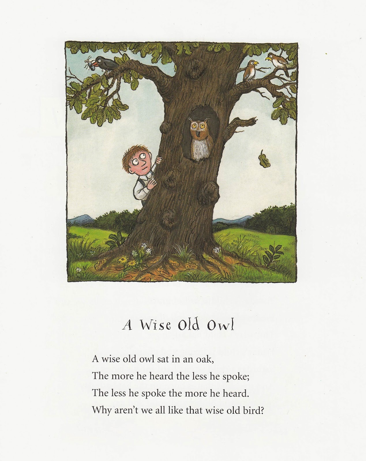 enseñar & aprender inglés y a través del inglés - 2: A Wise Old Owl