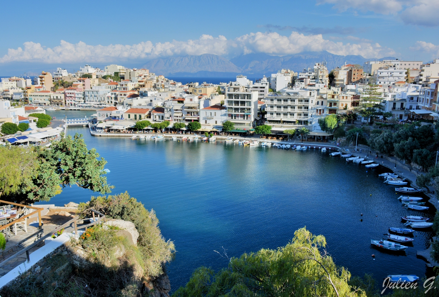 Coins du Monde: GRÈCE - Crète - Le lac Voulismeni d'Agios Nikolaos