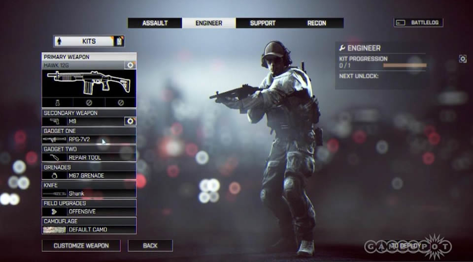 Tudo sobre customização de arma e de soldado em Battlefield 4