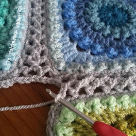 The Patchwork Heart: Continuous Flat Braid Join ~ a tutorial in UK terms