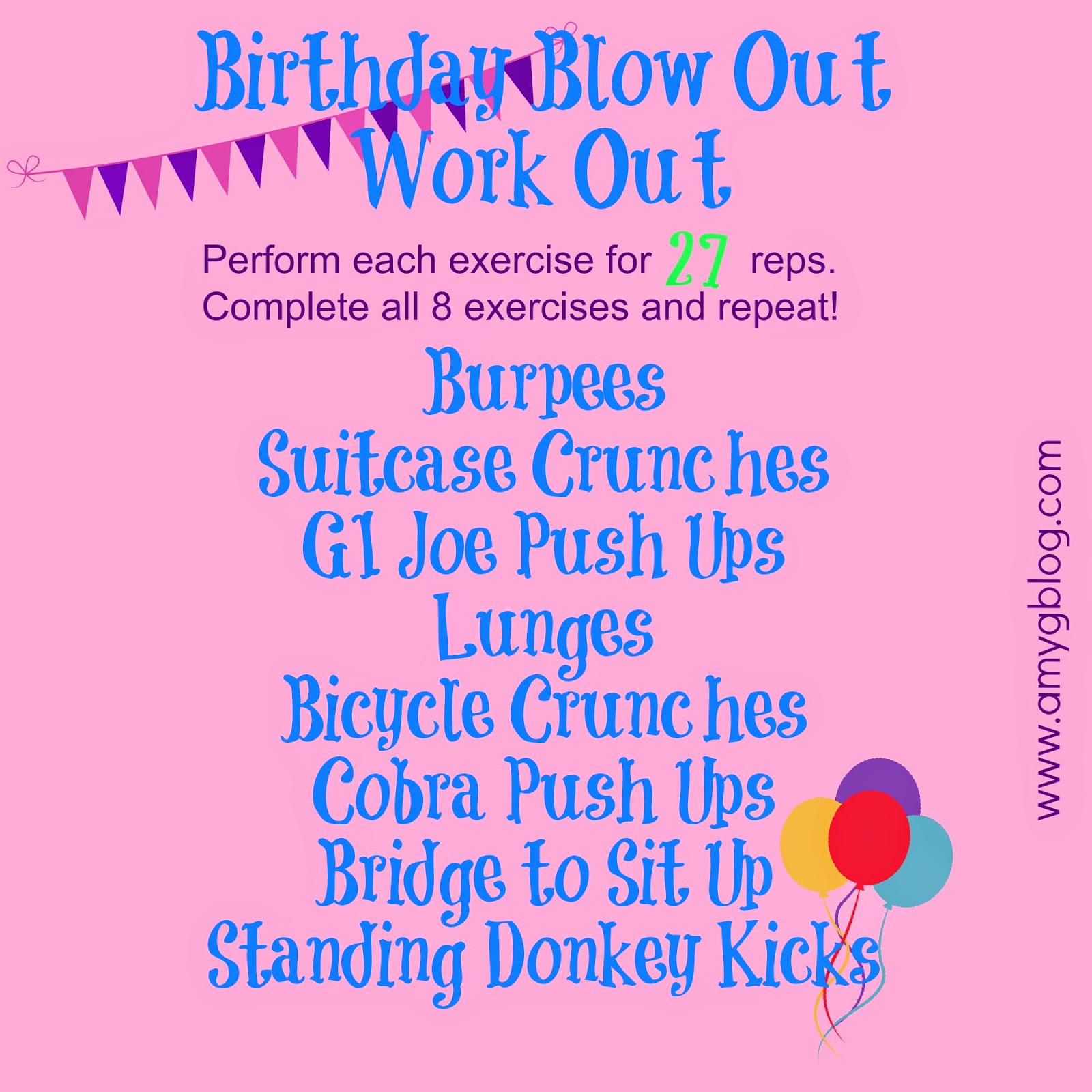 Birthday Shenanigans {+ a workout!} - Amy's Balancing Act