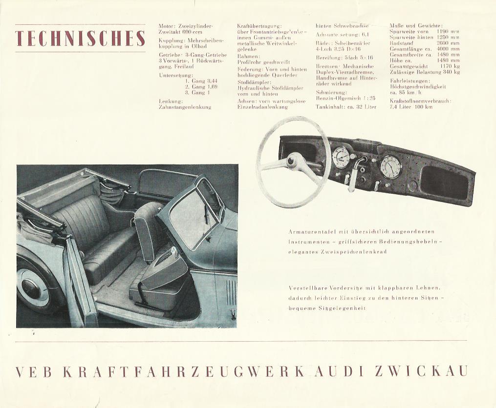 DKW Auto-Union Project: 1949 IFA F8 Luxus Cabriolet
