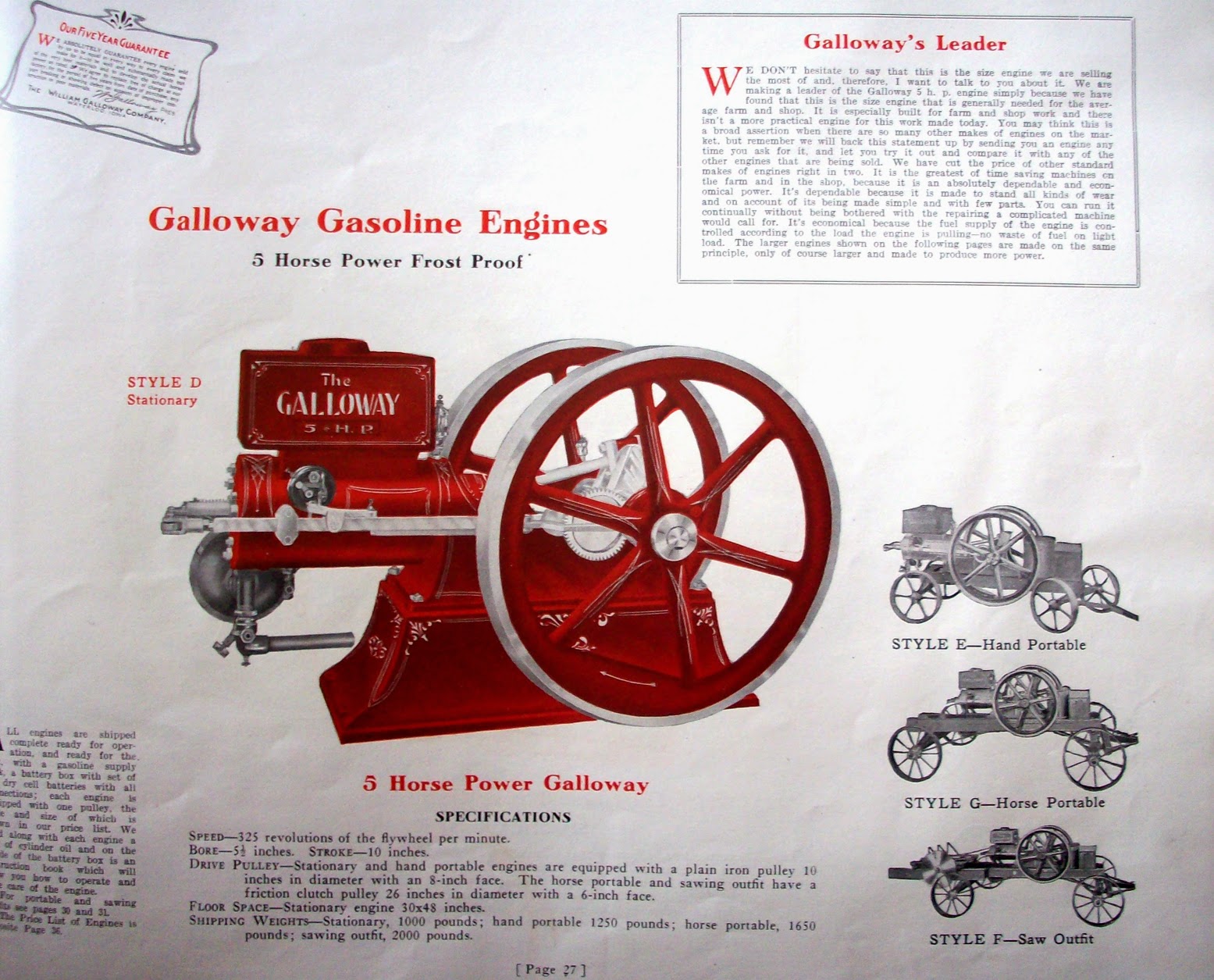 Deadly Curves: Vintage, I Mean VINTAGE, Wheeled Catalogs: 1895 Galloway ...