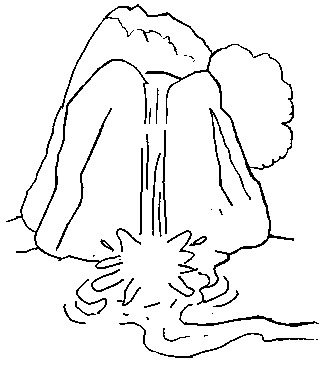 Dibujos Para Colorear De Cascadas Sketch Coloring Page