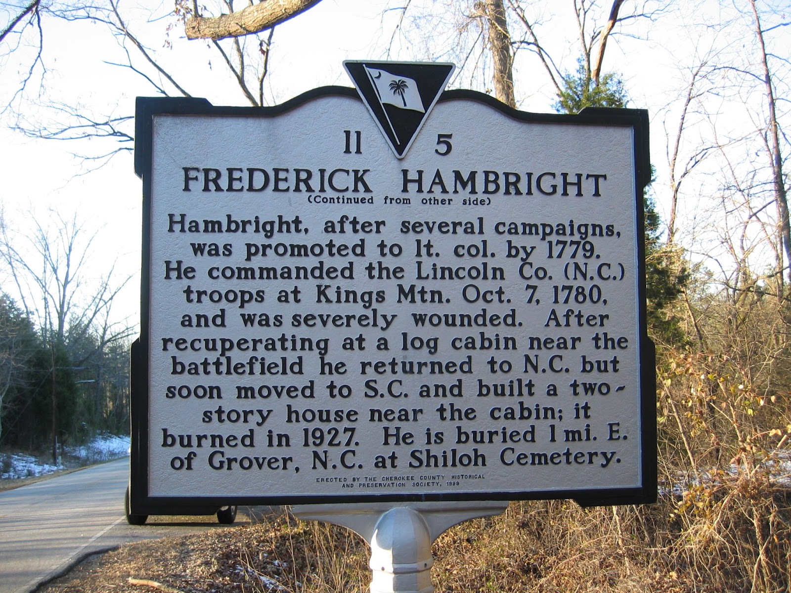 Alice's Silver Years: Col. Frederick Hambright and the Battle of Kings ...