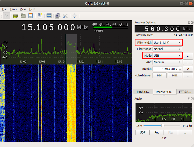 Receive DRM Radio on Linux with Gqrx and Dream · One Transistor