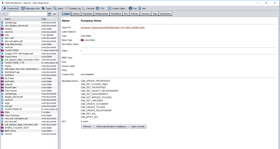 Programming for beginners: Connect to Alfresco server using CMIS workbench