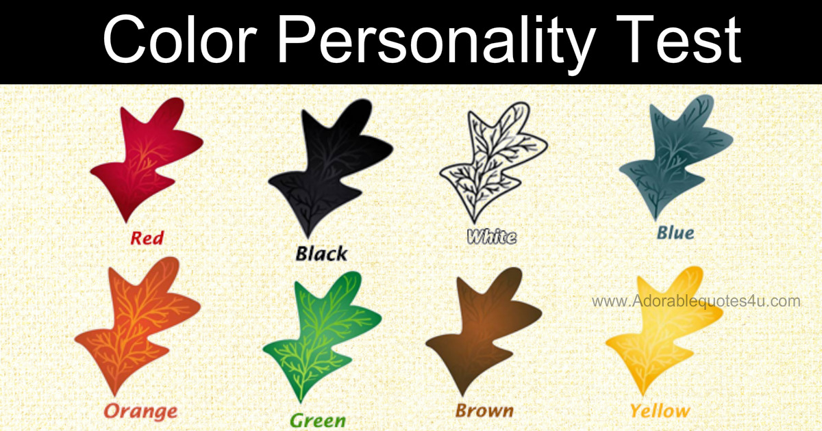 Mesmerizing Words: Pick Your Colored Leaf – Personality Test