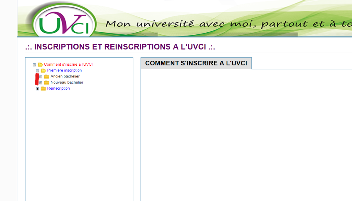 Comment s'inscrire à L'UVCI (Université Virtuelle de Côte d'Ivoire) - 2pts0
