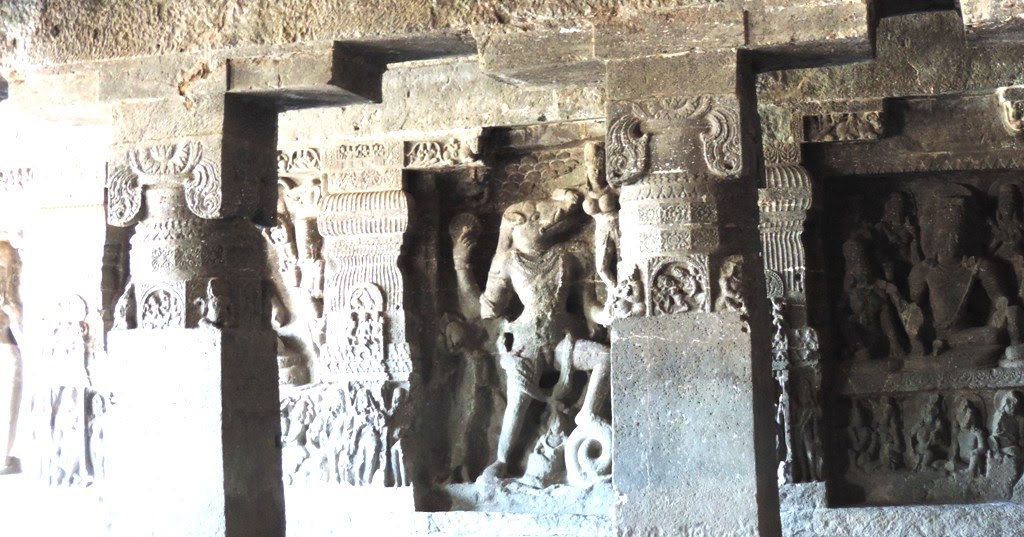 Just About Everything: Ancient Ellora Cave temples; Ravan Ki Khai (cave ...