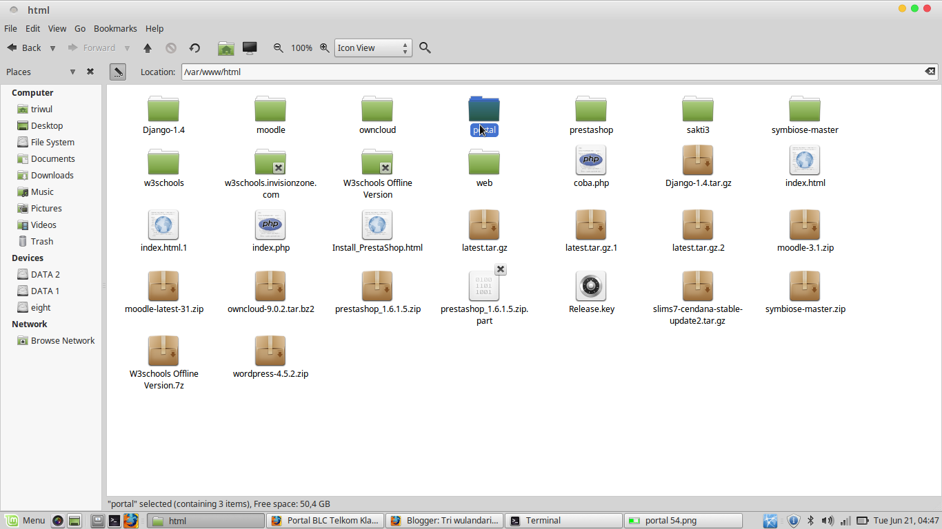 PENGERTIAN DAN CARA INSTALLASI PORTAL SEKOLAH DI LINUX MINT | Alfa Louis