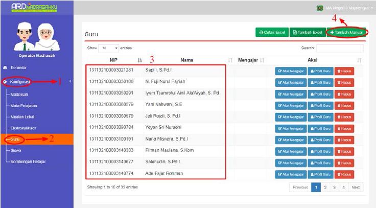 Cara Input Data Guru Di Ard Madrasah - Misteri Soal