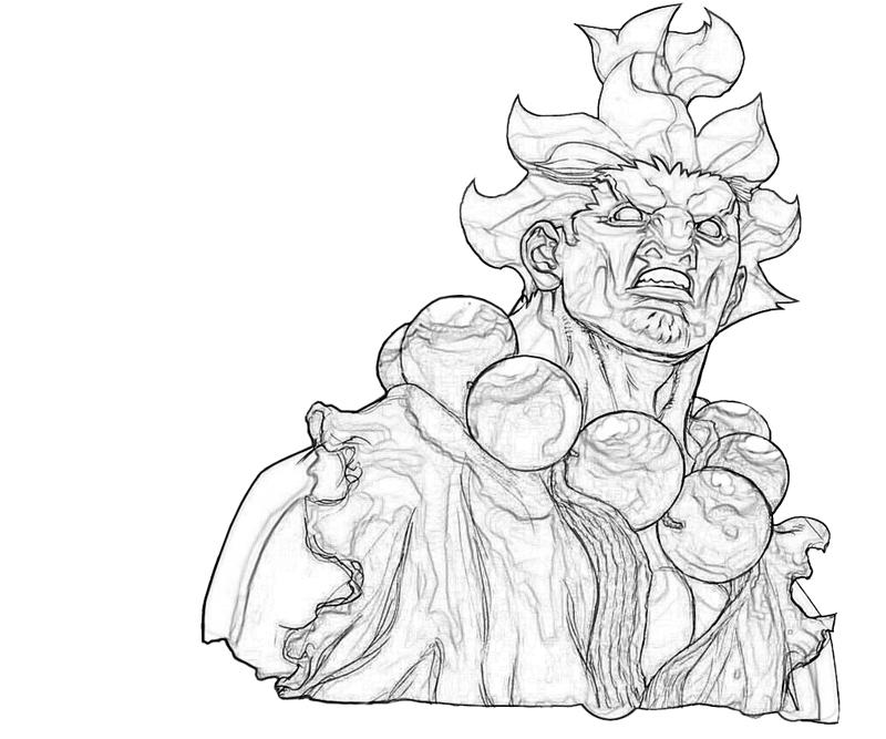 Akuma Street Fighter Coloring Pages Coloring Pages