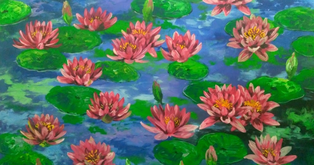 Dunia Lukisan JAVADESINDO Art Gallery: >> LUKISAN BUNGA TERATAI ...